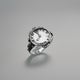 Sterling Silver Clock Ring